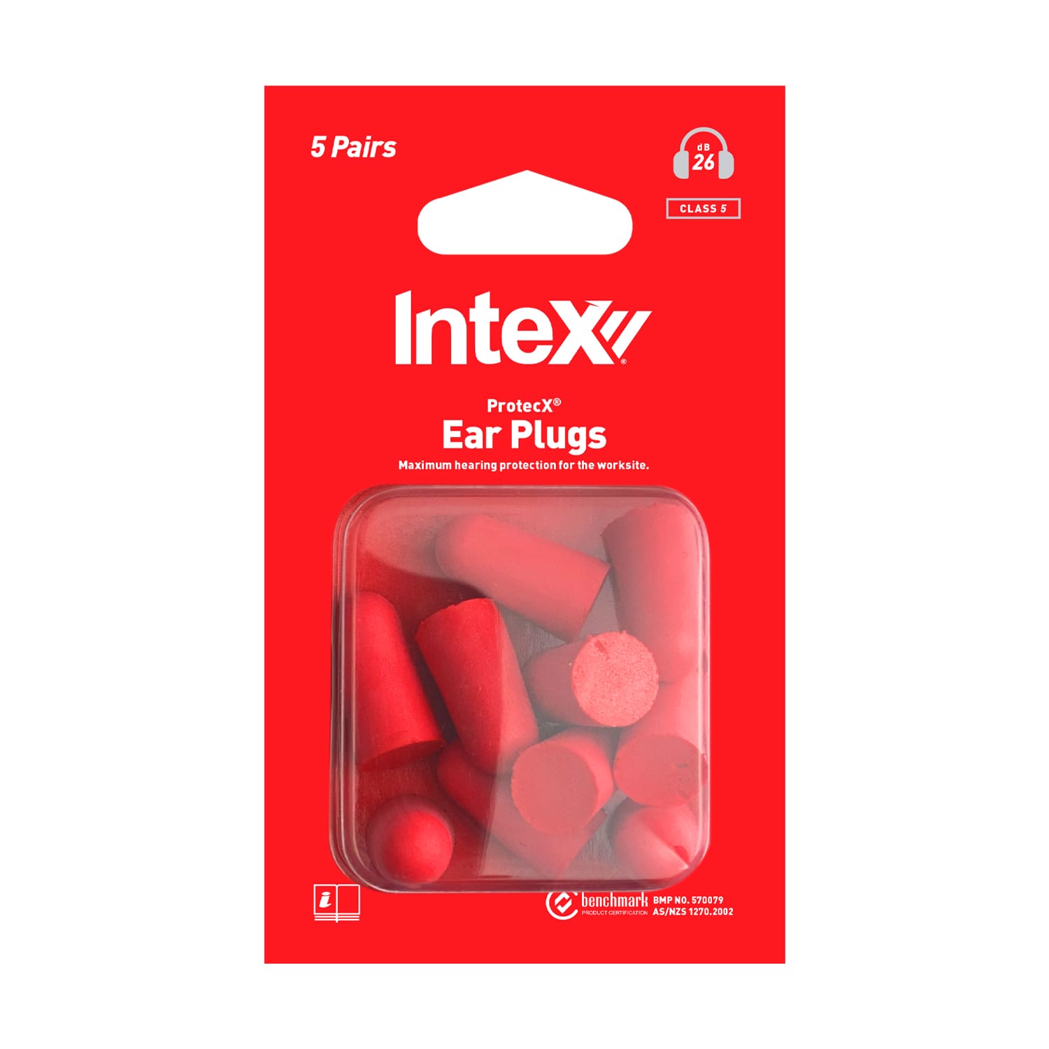 Buy ProtecX® Uncorded Ear Plugs 5 Pack online - Intex